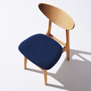 Karl Dining Chair ヘリンボーン ネイビー ナチュラルフレーム【SWOF】_雑貨・日用品 椅子・チェア・ソファ 家具 ...