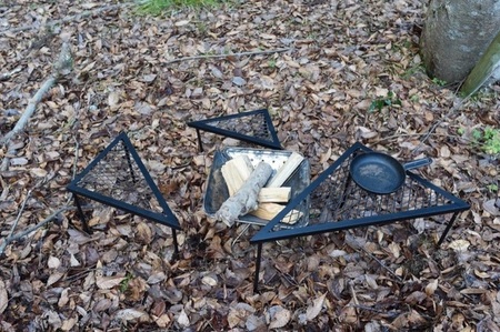 バーベキューグリル BBQ-Grill Triangle 3点セット 【W standard 】 | 兵庫県丹波市 | ふるさと納税サイト「ふるなび」