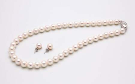 あこや真珠 (8.5－9mm珠) ネックレス ＆ ピアスセット アクセサリー ジュエリー | 長崎県長崎市 | ふるさと納税サイト「ふるなび」