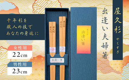 屋久杉 出逢い 夫婦 箸 K042-008 | 鹿児島県鹿児島市 | ふるさと納税サイト「ふるなび」