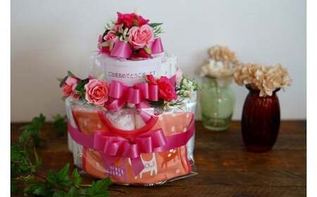 お花屋さんのオムツケーキ女の子用 Aセット | 群馬県伊勢崎市 | ふるさと納税サイト「ふるなび」