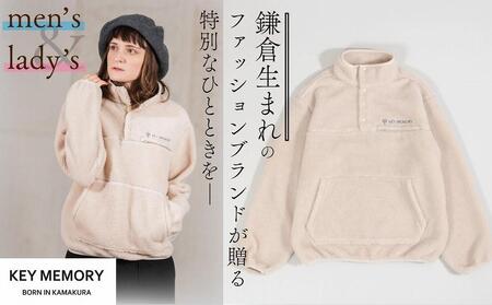 《2》メンズフリーサイズ【KEYMEMORY 鎌倉】ボアプルオーバー IVORY | 神奈川県鎌倉市 | ふるさと納税サイト「ふるなび」