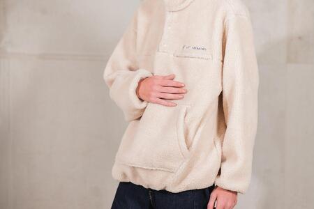《2》メンズフリーサイズ【KEYMEMORY 鎌倉】ボアプルオーバー IVORY | 神奈川県鎌倉市 | ふるさと納税サイト「ふるなび」
