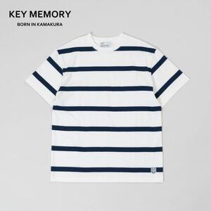 《2》【KEYMEMORY 鎌倉】ボーダーTシャツ WHITE | 神奈川県鎌倉市 | ふるさと納税サイト「ふるなび」