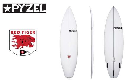 PYZEL SURFBOARDS RED TIGER 3FIN FCS2 サーフボード パイゼル 初心者 中級者 サーフィン 藤沢市 江ノ島 ...