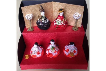 季節を彩る水引飾り「桃の節句 ～おひなさま 五人飾り～」 | 岐阜県御嵩町 | ふるさと納税サイト「ふるなび」